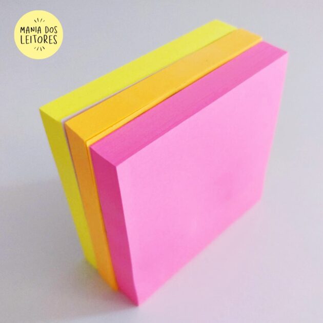 Bloco de Notas Neon Smart Notes Papel 76X76mm BRW - Mania dos Leitores