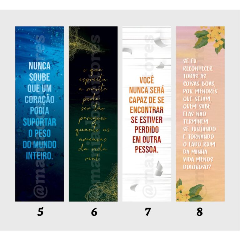 Kit Marca Páginas Livros Colleen Hoover - Mania dos Leitores